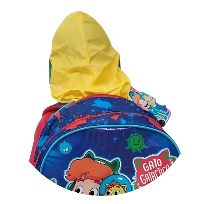 Mochila Carrinho Clio Style Gato Galactico GG3532K - Papelaria Criativa