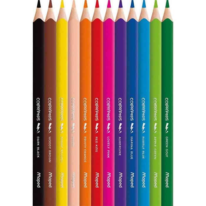 Lápis De Cor Maped Jumbo 12 Cores Color Peps Strong 863312 - Papelaria ...