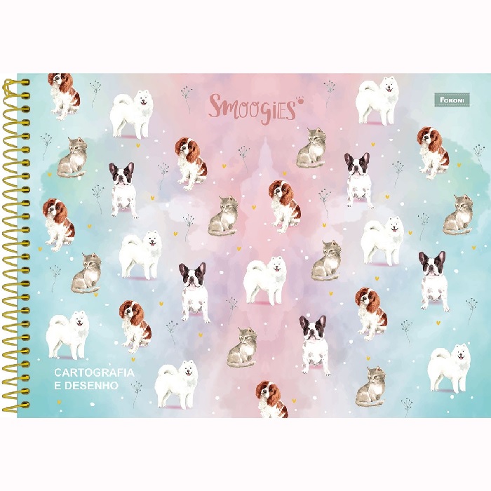 Caderno Cartografia E Desenho Smoogies 80Fls Foroni 3194891 - Papelaria ...