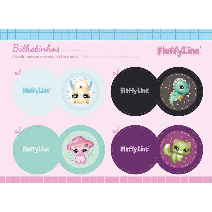 Caderno Desenho E Cartografia Fluffy Line 80Fls Jandaia 6905877 ...