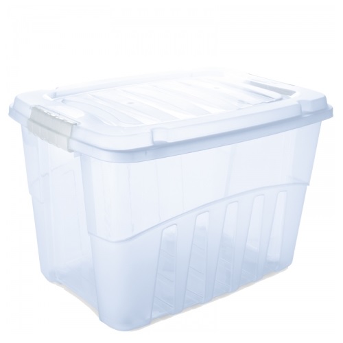 Caixa Box Organizadora Grande Alta 19,8 Litros Cristal – Plasutil 2890 ...