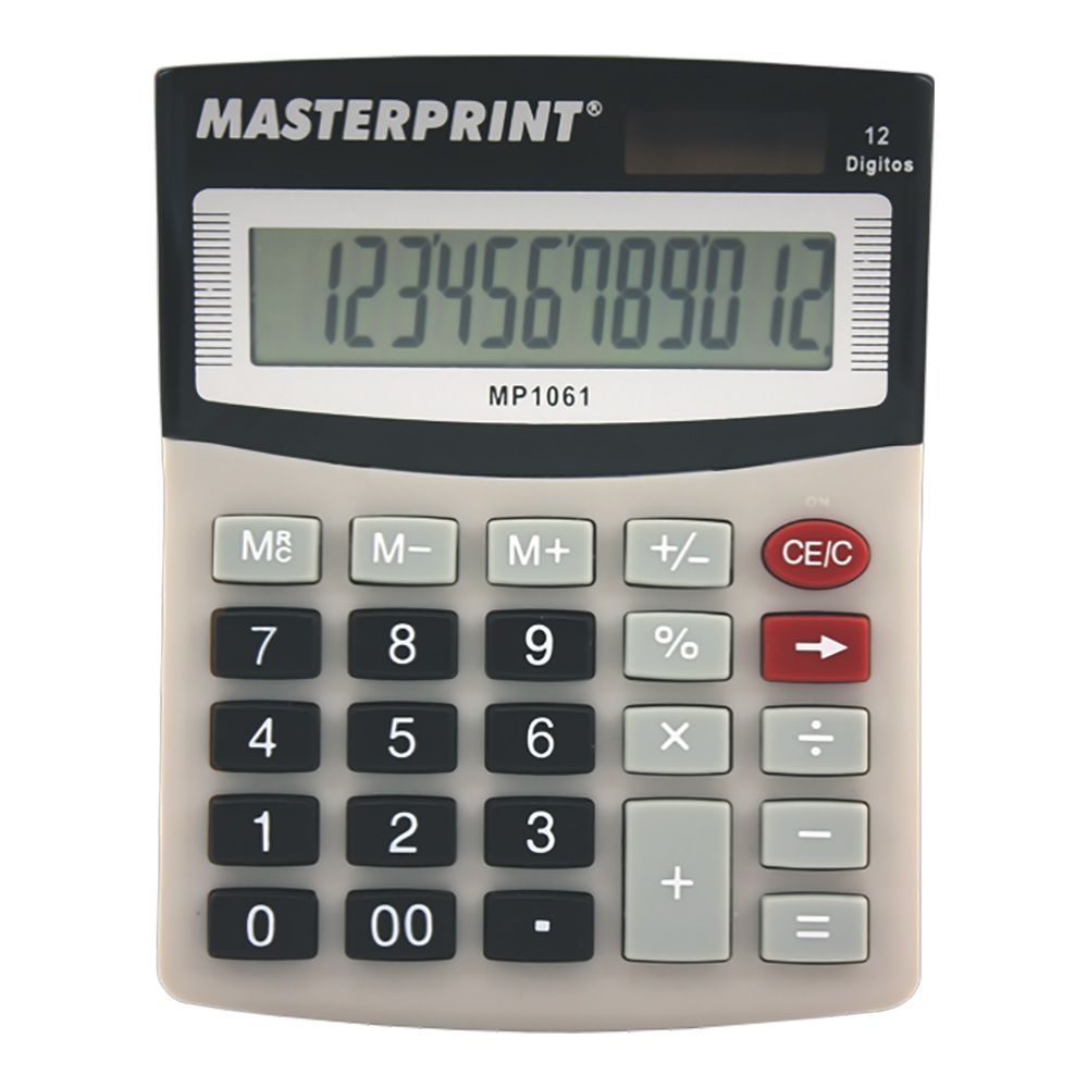 Calculadora De Mesa 12 D gitos MP 1061 Masterprint Papelaria Criativa Calculadora De Mesa 12 D gitos MP 1061 Masterprint Papelaria Criativa