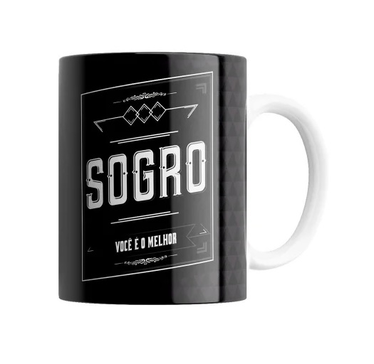 Caneca Porcelana Melhor Presente Sogro Você É O Melhor 330ML Sude ...