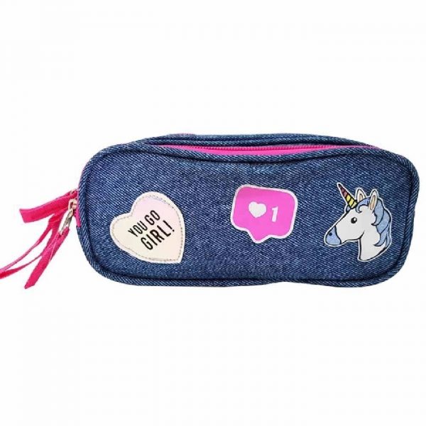 Estojo Triplo Grande Clio Style Girls Jeans Unicórnio Sortidos CR2115 ...