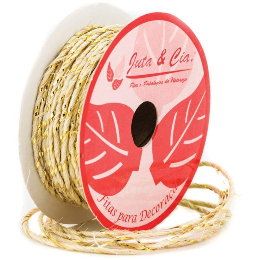 Fio de Sisal Juta e Cia 1414 Ouro 10 MTS (1414-160) - Papelaria Criativa