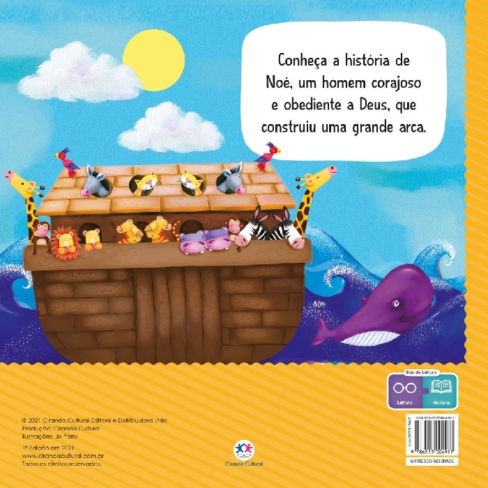 Livro Infantil A Arca De Noé Ciranda Cultural - Papelaria Criativa