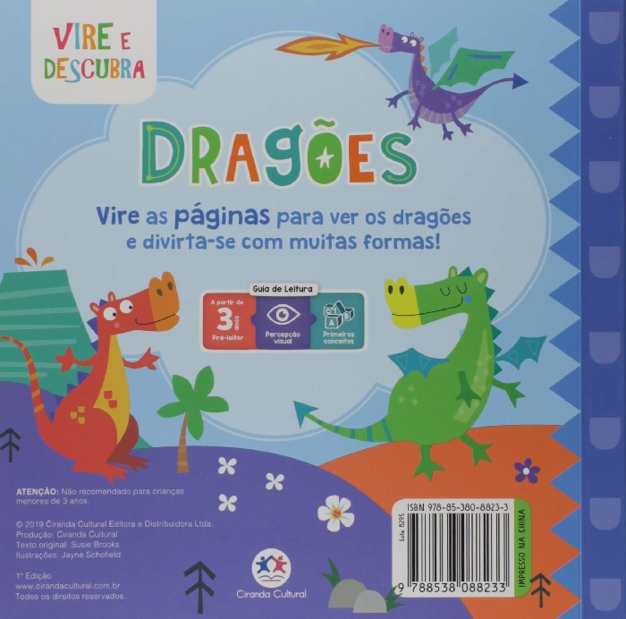 Livro Infantil Vire E Descubra Dragões Ciranda Cultural - Papelaria ...