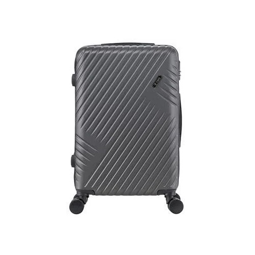 Mala De Viagem Grande ABS 28 Cult Preto Com Roda Dupla Giro 360º Yins ...