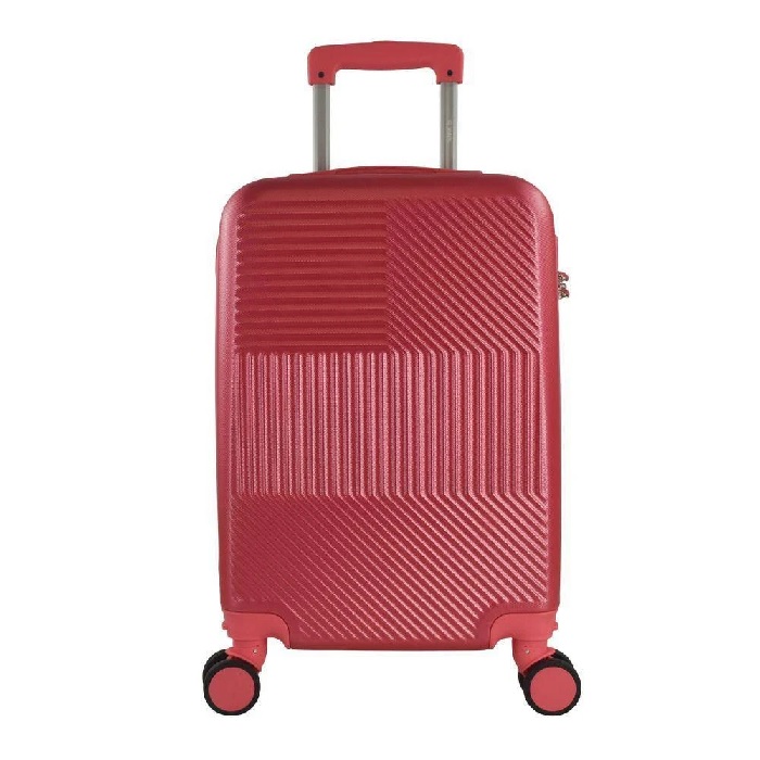 Mala De Viagem Pequena ABS 20 Fun Rosa Com Roda Dupla Giro 360º Yins ...